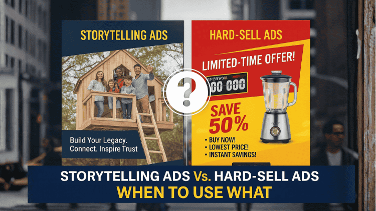 Storytelling Ads vs Hard-Sell Ads: When to Use What